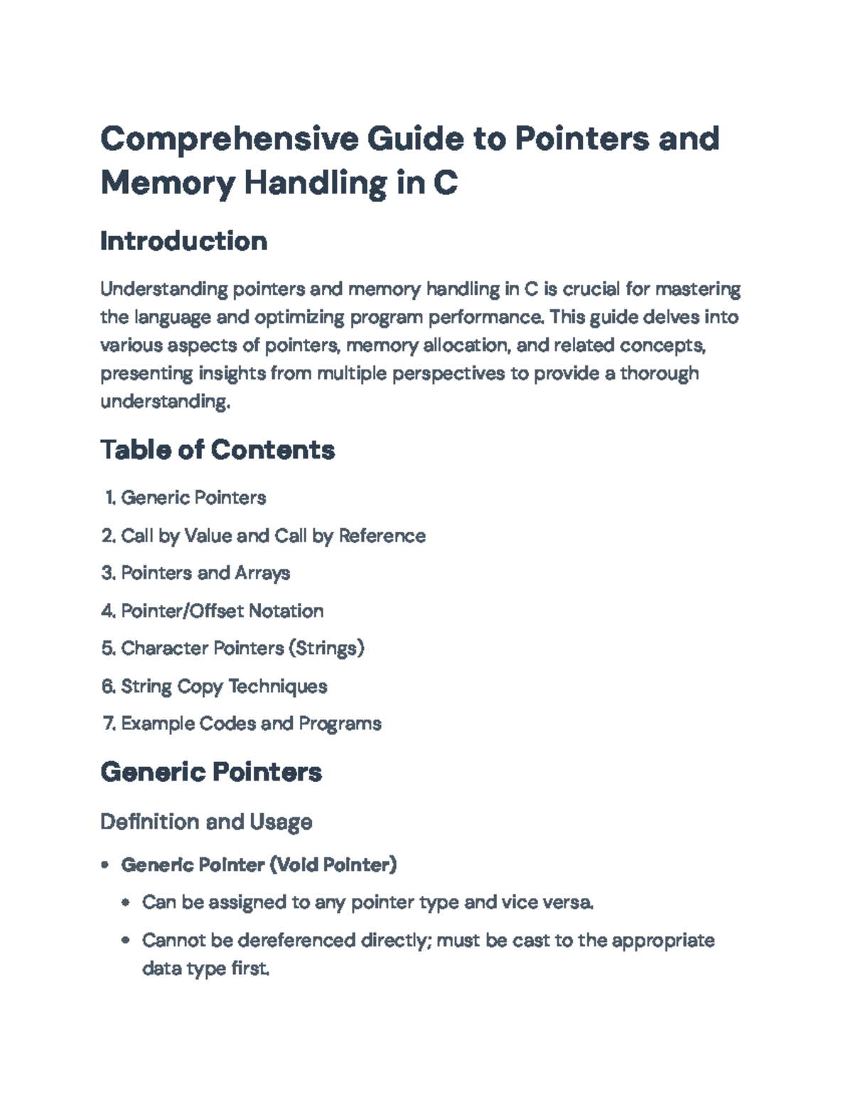 Comprehensive Guide on C Pointers and Memory Handling Techniques - Comprehensive Guide to ...