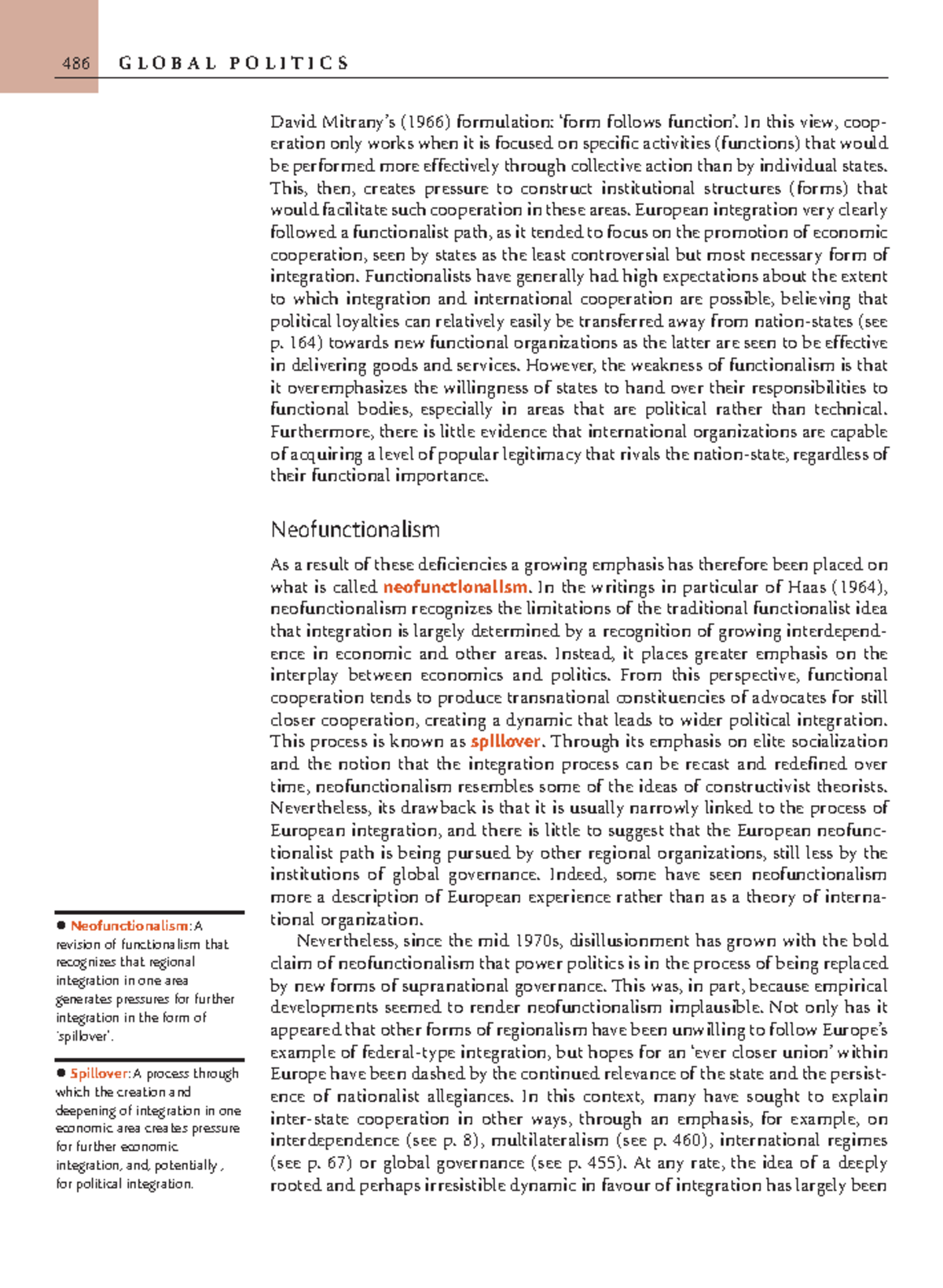 Global Politics-256: Functionalism vs. Neofunctionalism in Integration ...