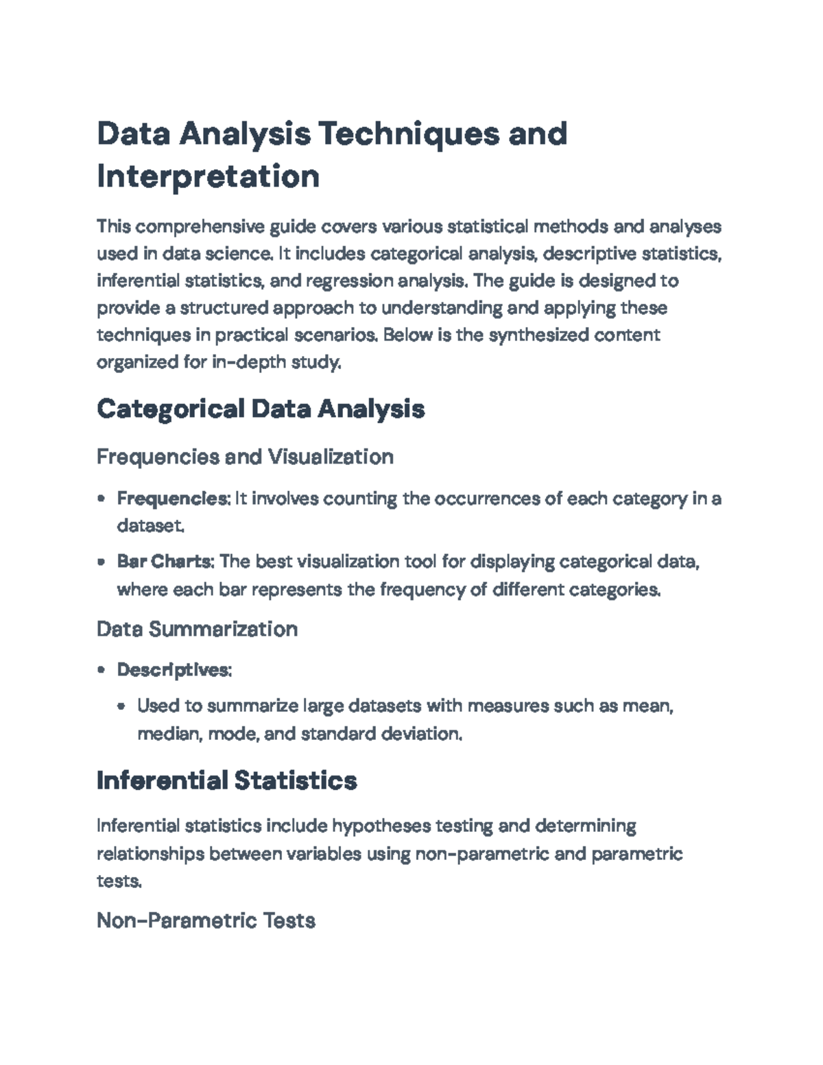 Data Analysis Techniques and Interpretation: A Comprehensive Guide ...