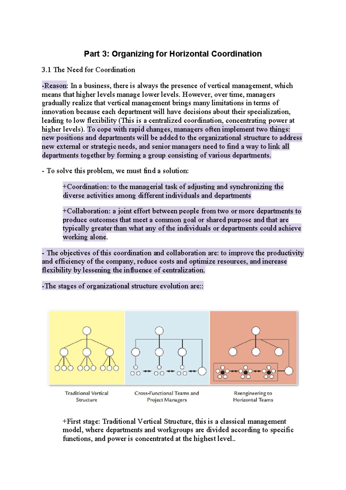 PM-Chap 10: Organizing for Horizontal Coordination and Team Dynamics ...