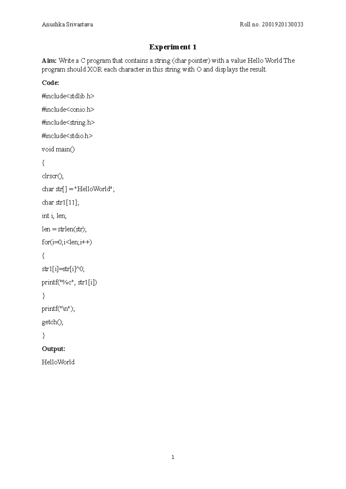 CNS 101 Lab: Cryptographic Algorithms in C and Java - Experiments Summary - Studocu