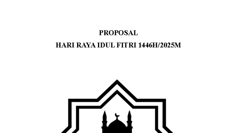 Proposal HARI RAYA IDUL Fitri 2025 2 - PROPOSAL HARI RAYA IDUL FITRI ...