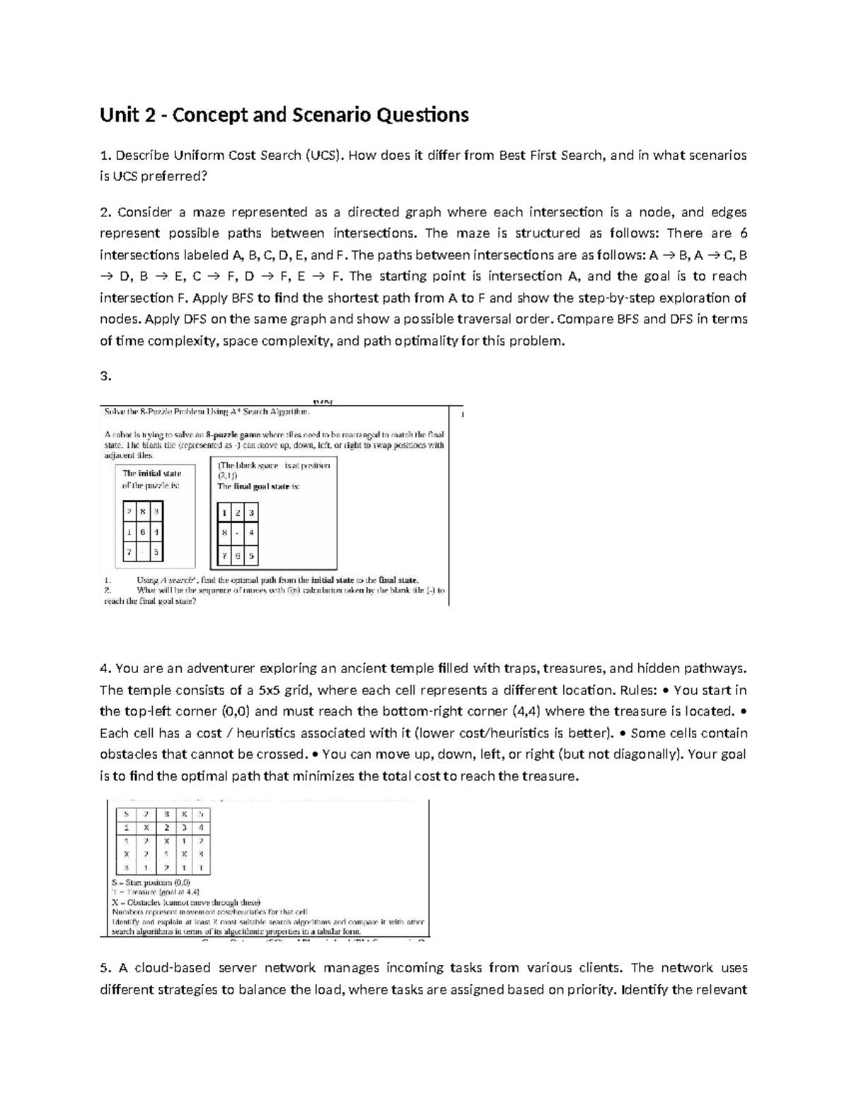 Unit 2 & Unit 3 Concept and Scenario Questions - Studocu