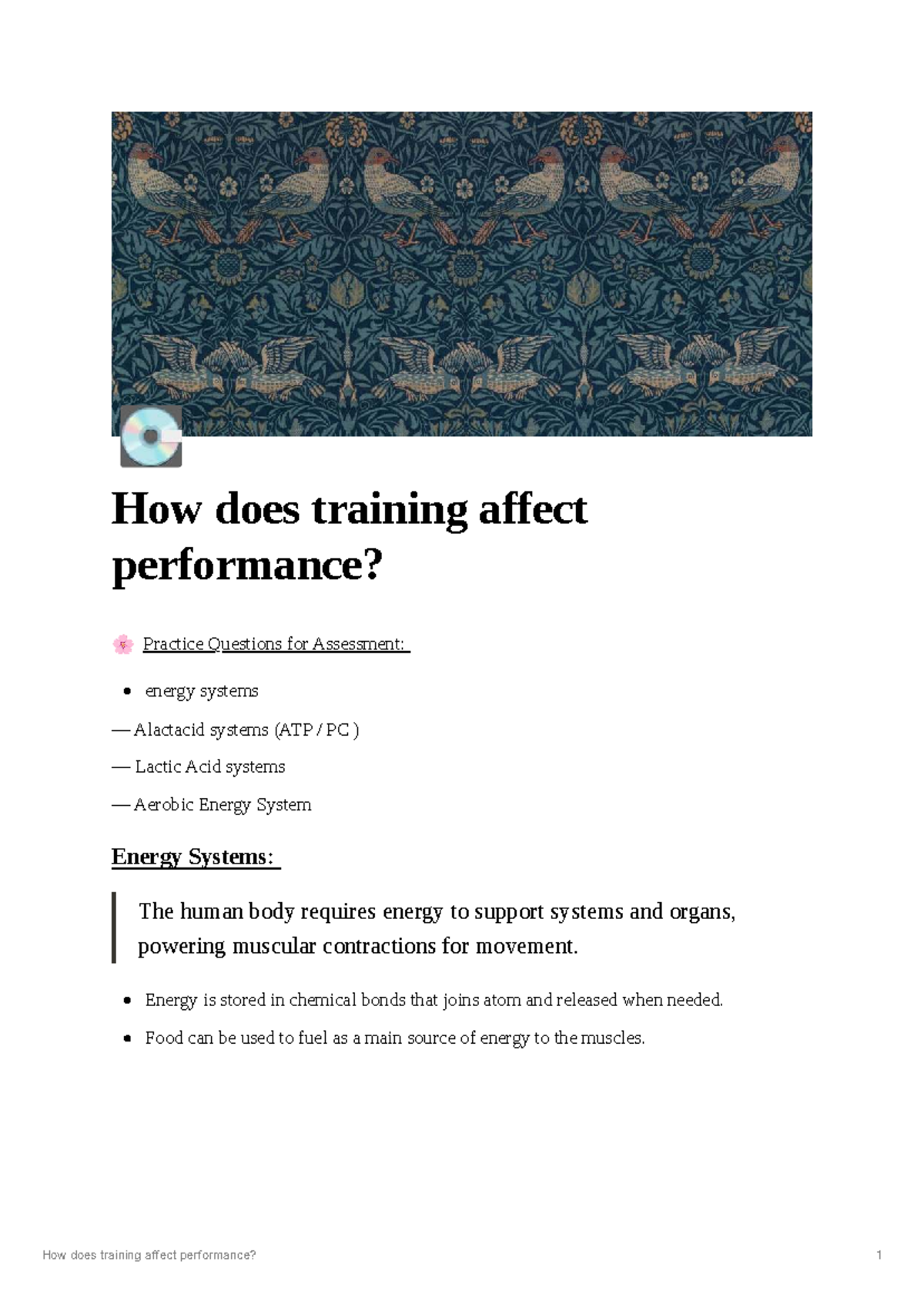 How does training affect performance? - Energy Systems - 💽 How does ...