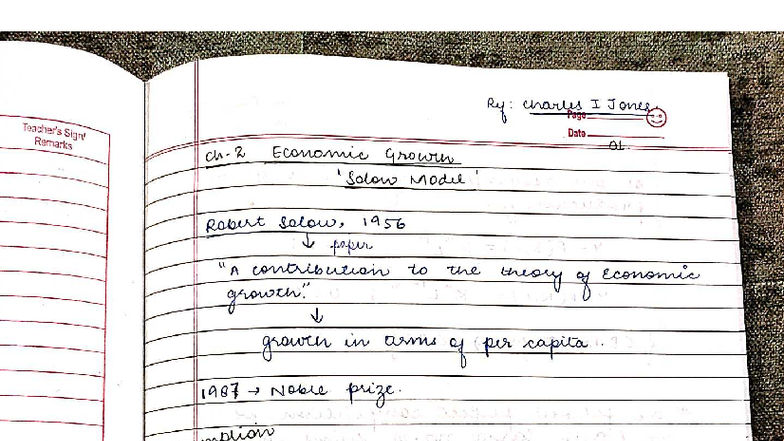 Chapter 2 (Solow Model) Ec-Bc - B.A. Economics (Hons.) - Studocu