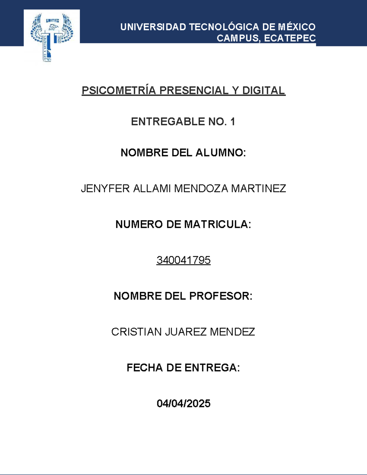 Mapa Conceptual de Psicometría - Entregable No. 1 - PSICOMETRÍA - Studocu