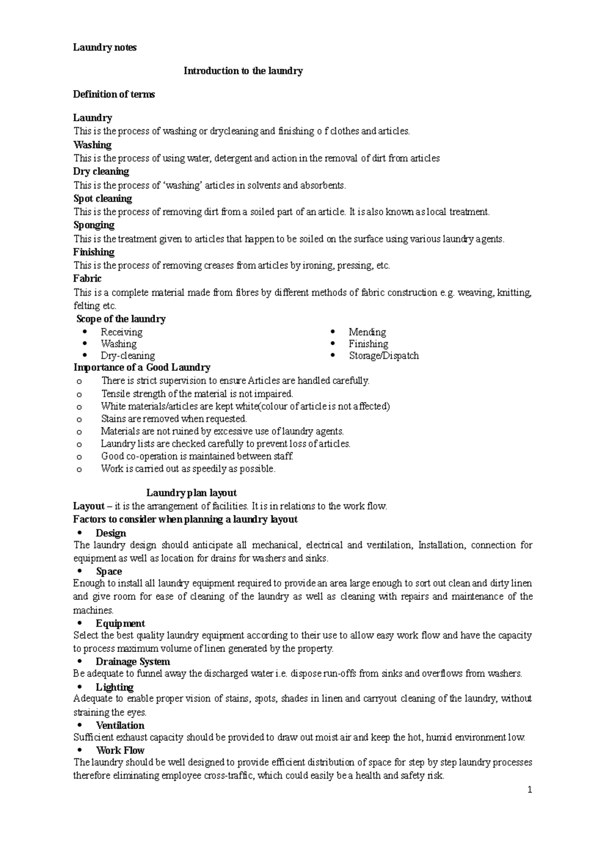 Laundry Notes C2 - Comprehensive Guide to Laundry Processes and Safety ...