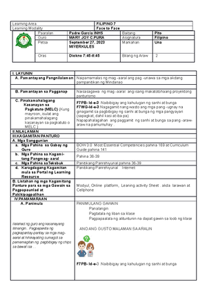 Sample Catch UP PLAN - CATCH-UP PLAN School Year 2022- Name of Teacher ...