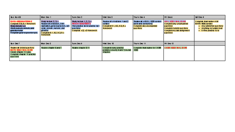 Y1 Fall Semester Exam Prep: SOSC, PSYCH, BIOL, MATH, CHEM Finals - Studocu