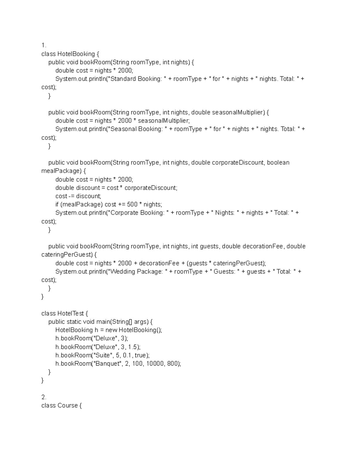 Week 7 - S7 - Core OOP - Polymorphism Assignment Problem (HW) - Studocu