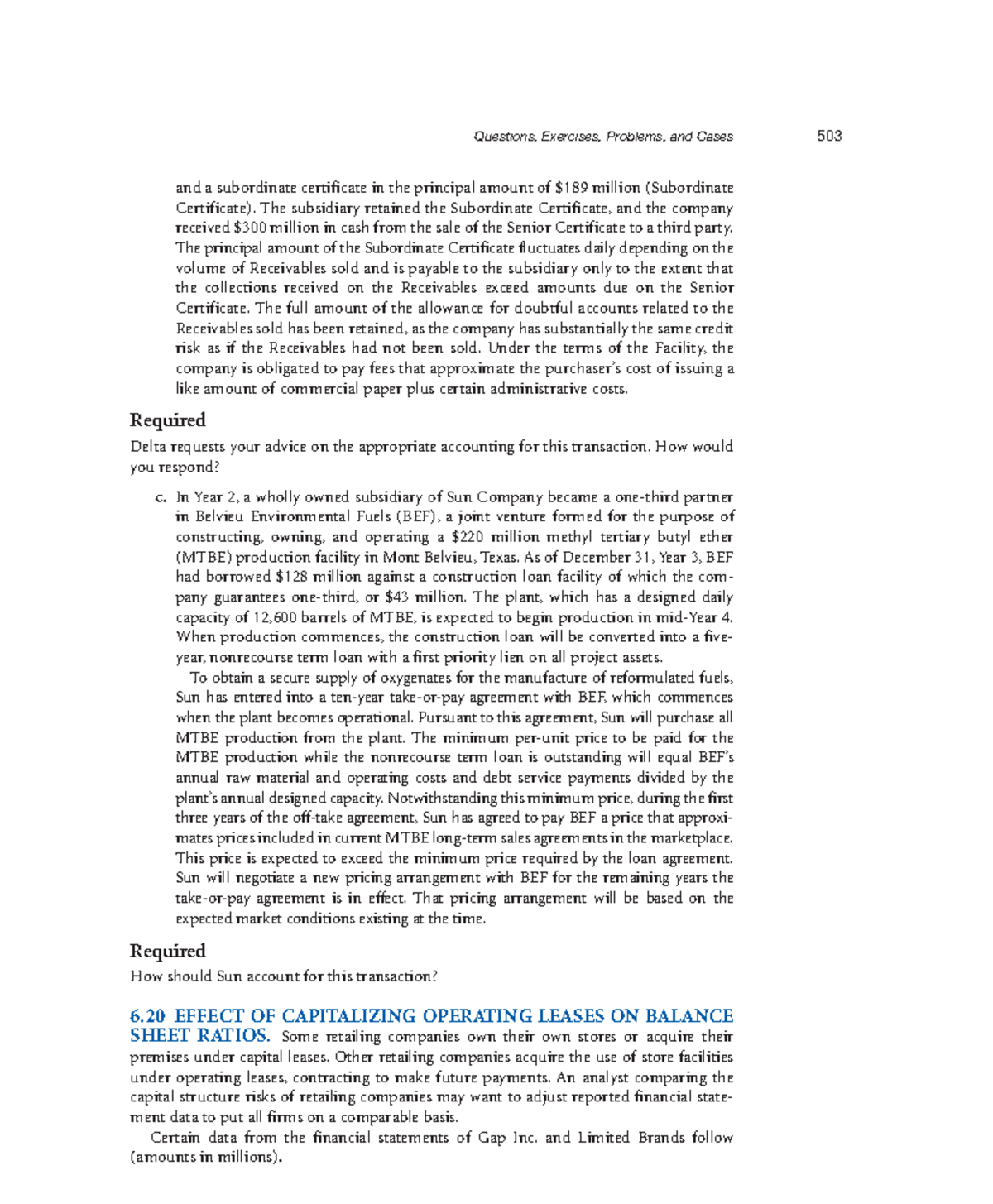 Exercise Week 6 - Chapter 6 - and a subordinate certificate in the ...
