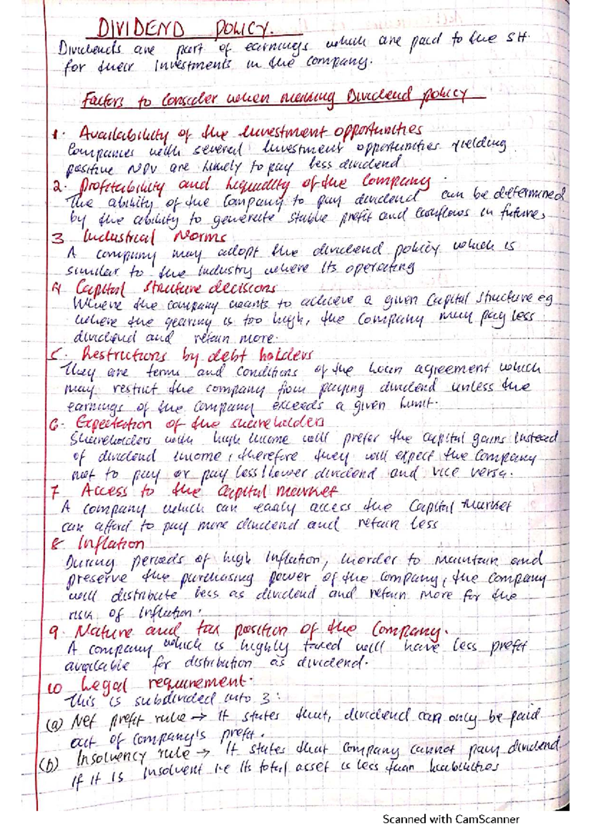 Dividend Policy Analysis and Theories: A Comprehensive Overview - Studocu