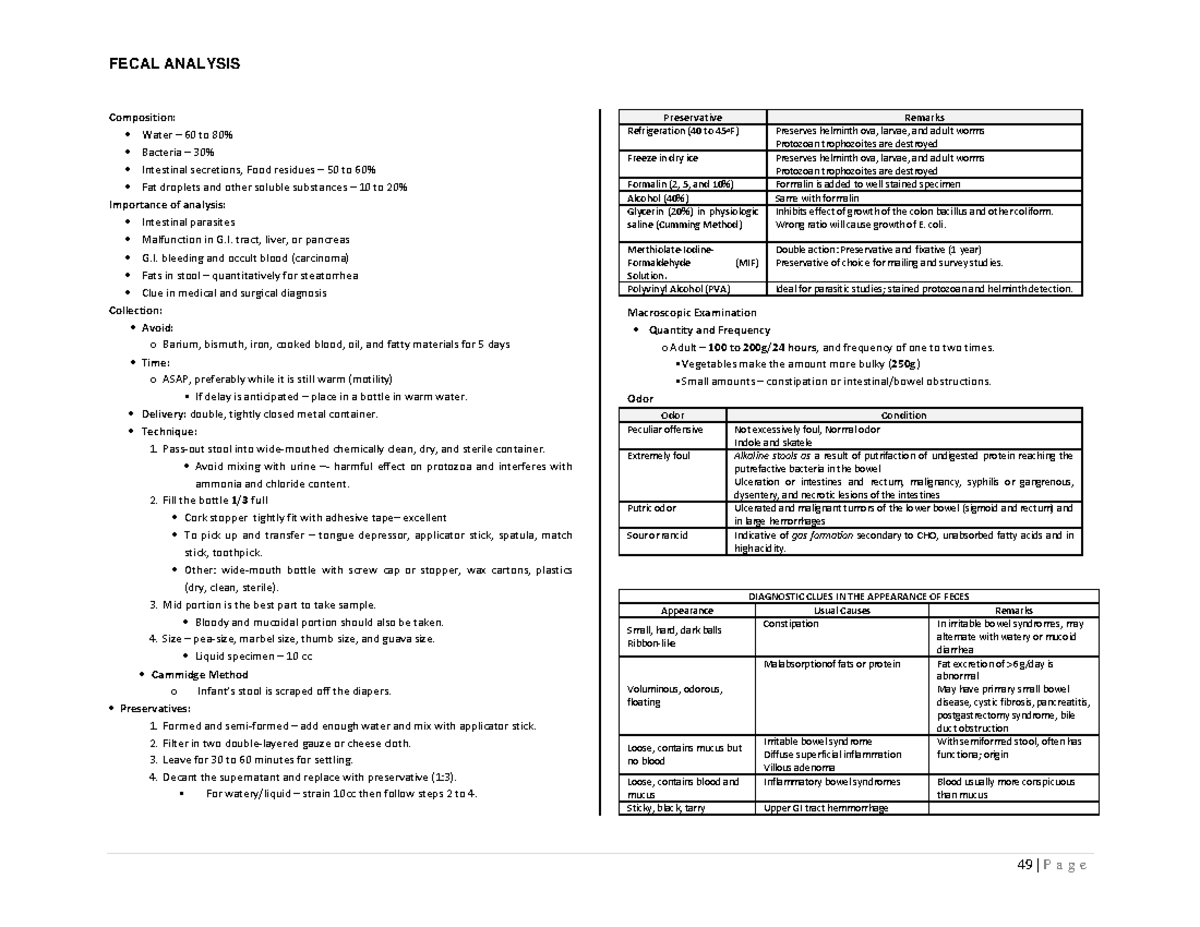 FECALYSIS (FECAL ANALYSIS) - Comprehensive Guide to Stool Examination ...