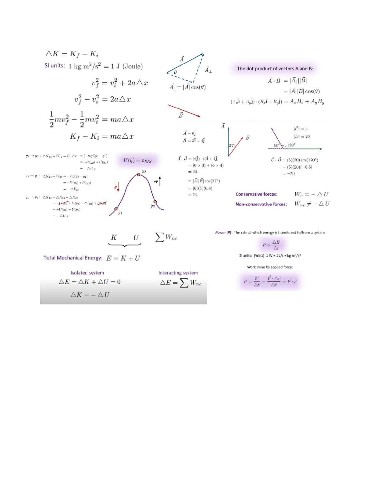 Midterm 2 Cheat Sheet for Physics Concepts and Units - Studocu