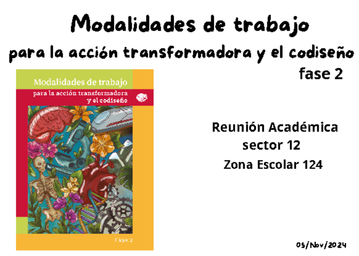 Modalidades de Trabajo en Preescolar - Sector 12 - Studocu