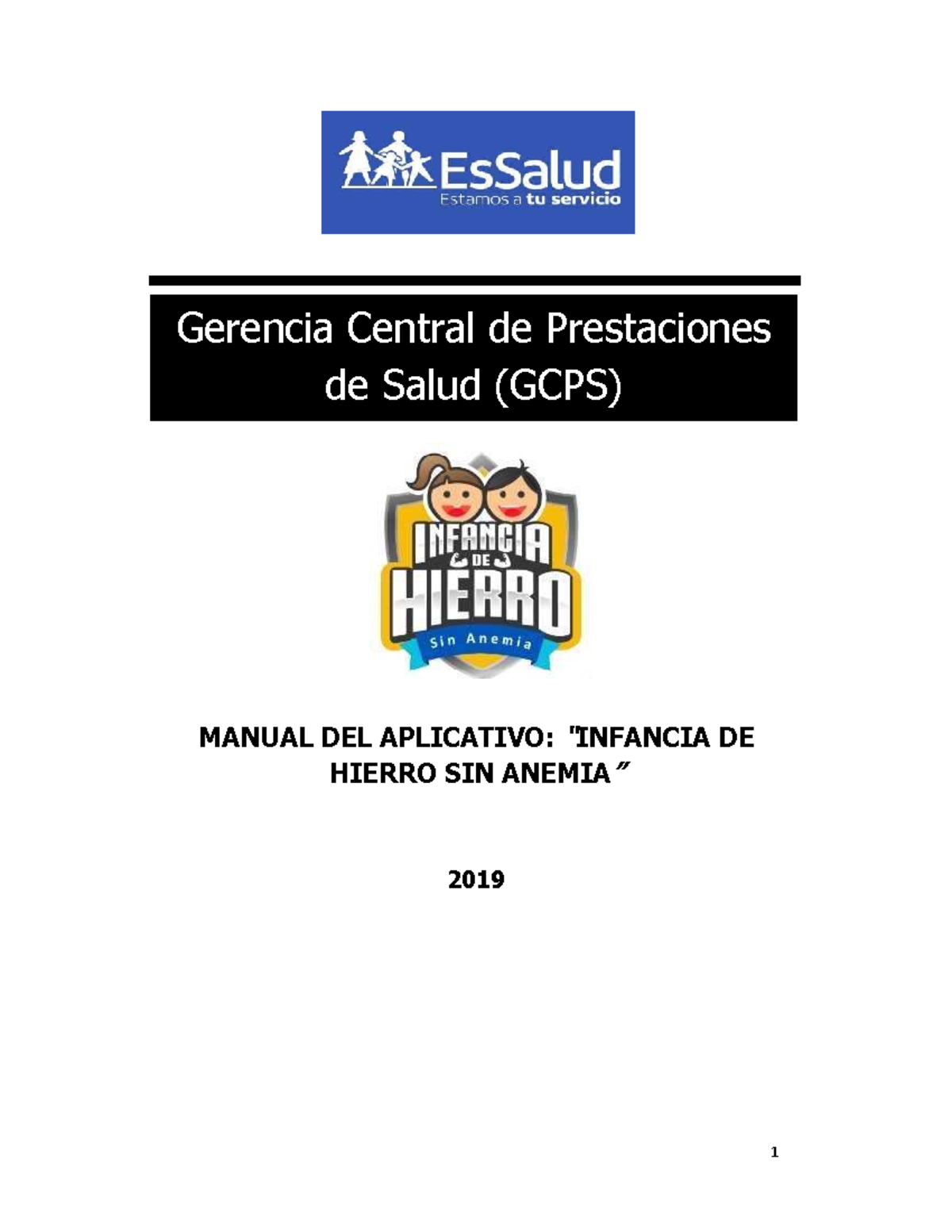 Manual del Aplicativo de Hierro Sin Anemia (GCPS) 2019 - Studocu
