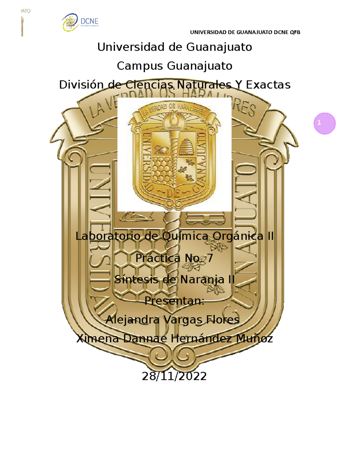 Práctica No. 7: Síntesis de Naranja II - Química Orgánica II - Studocu