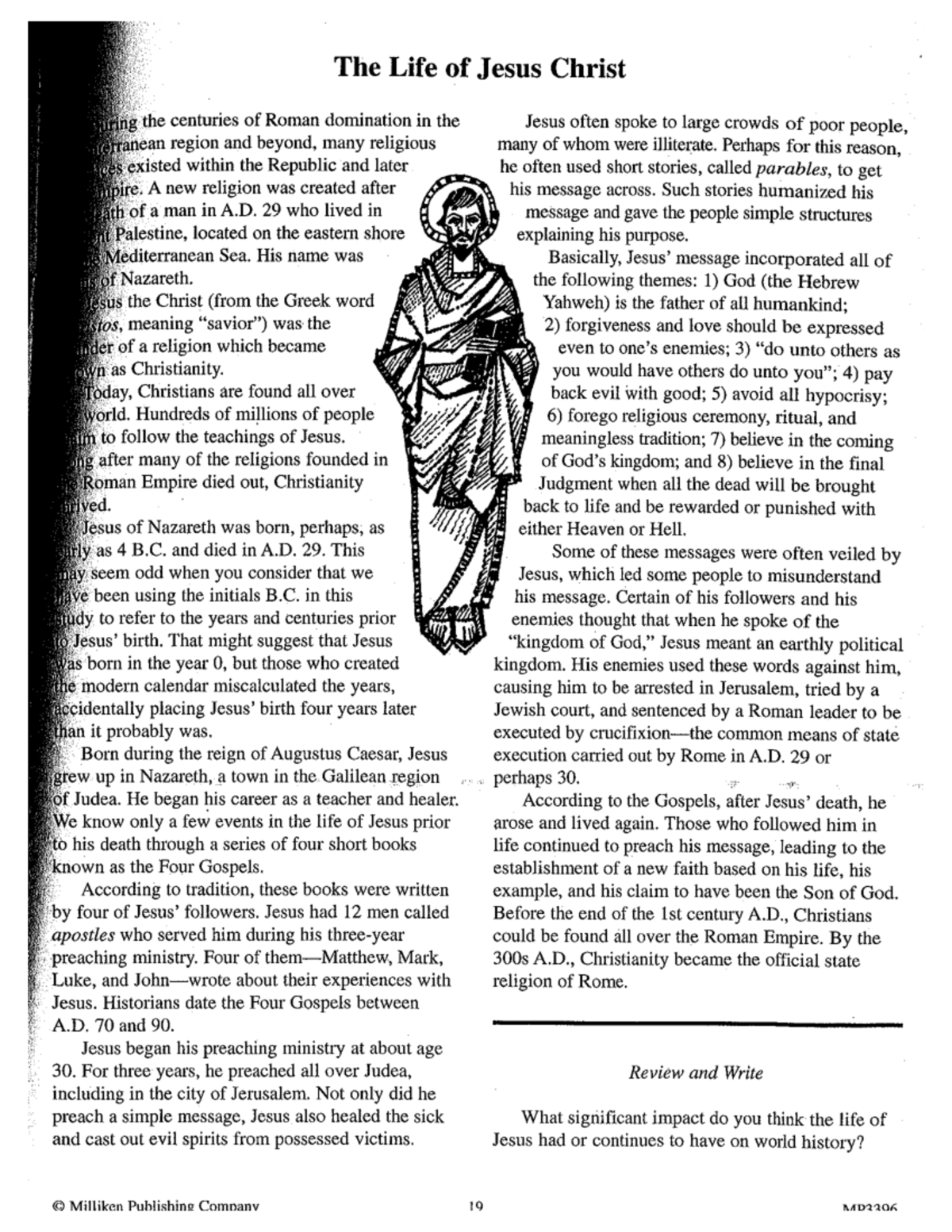 Christianity Readings: The Life and Impact of Jesus Christ - Studocu
