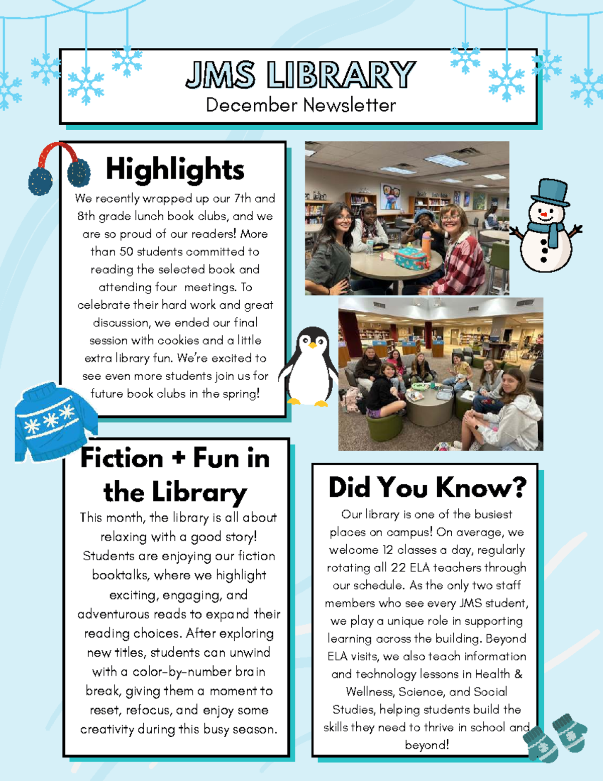 JMS Library December Newsletter Highlights and Updates - Studocu