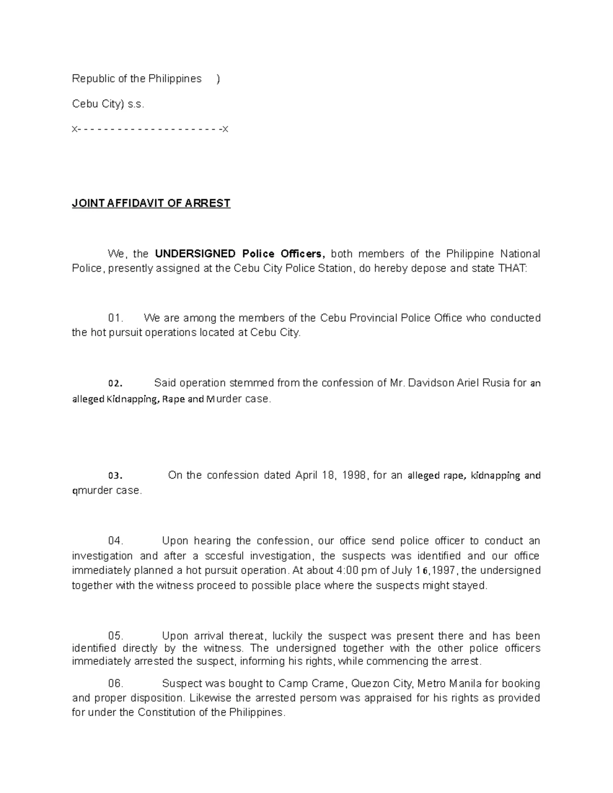 Affidavit vs. Sworn Statement: Key Similarities and Differences - Studocu