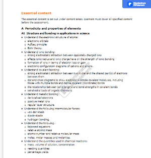 Unit 5 exams btec applied science level 3 - A2 Structures, Reactions ...