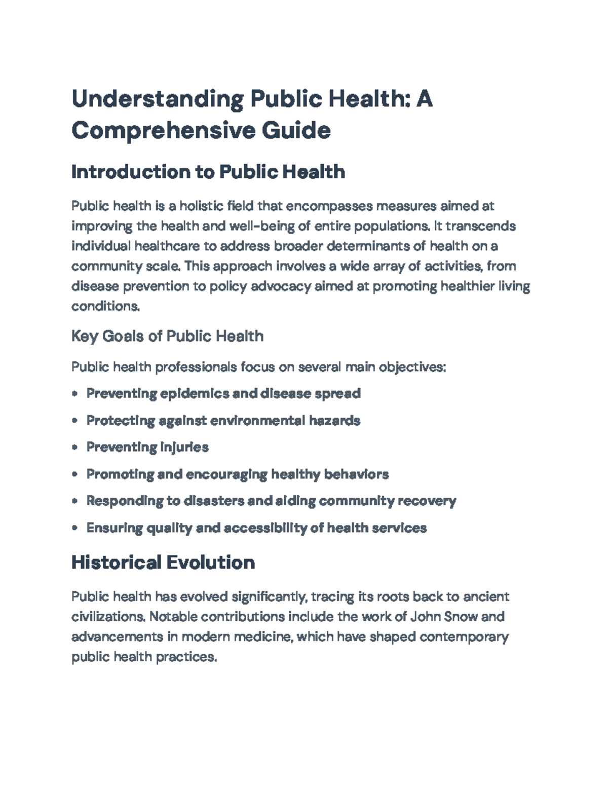 Public Health 101: Comprehensive Guide to Governance & Challenges - Studocu