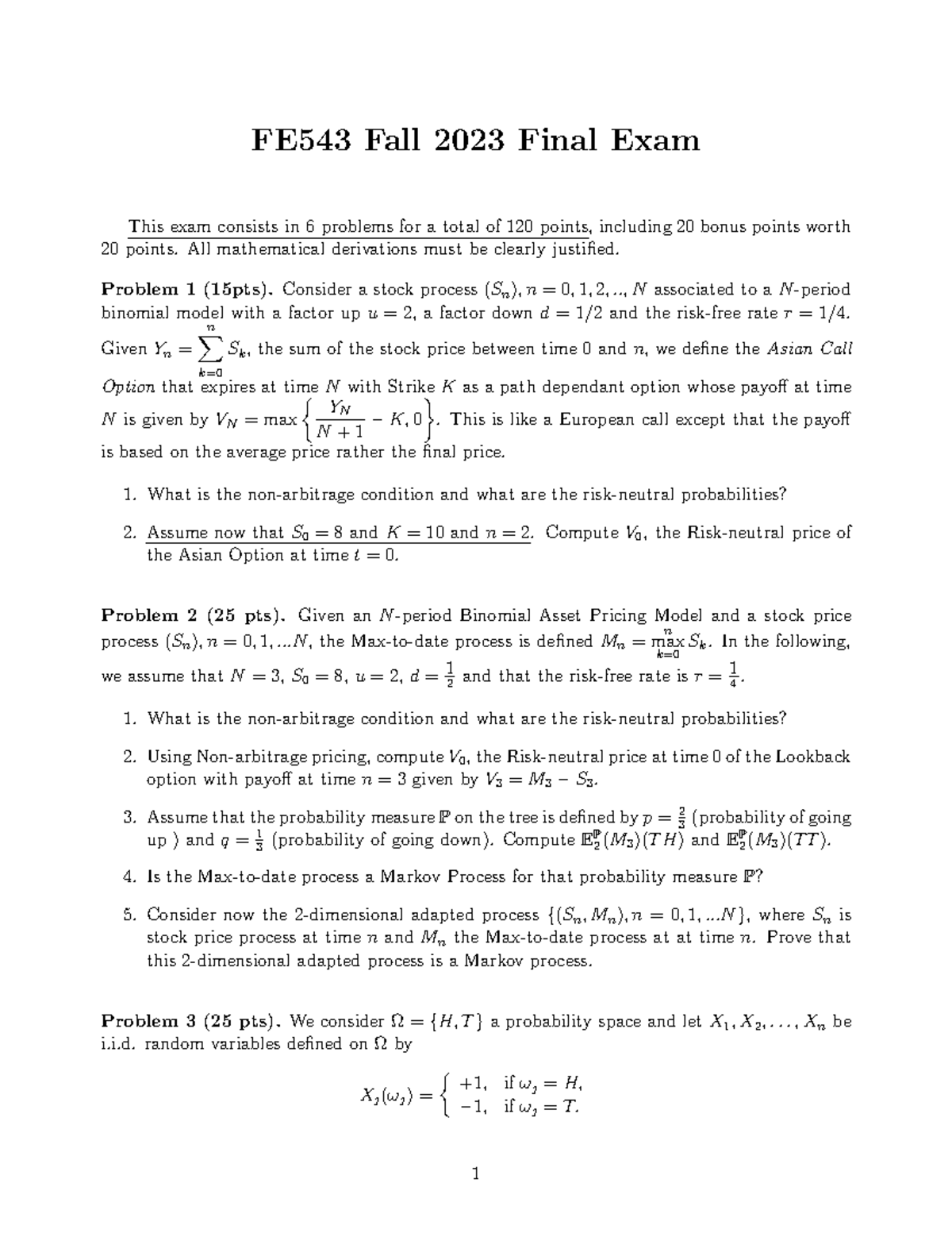 FE-543-Final-Exam-Fall-2023-Analysis-and-Problem-Solutions - Studocu