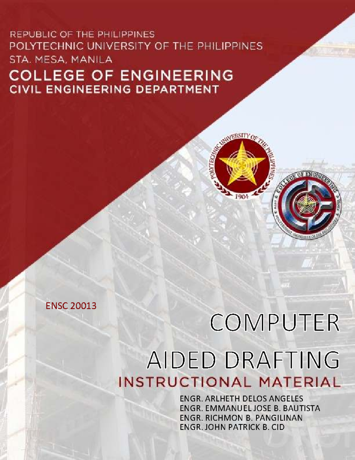 ENSC 20013 Computer-Aided Drafting Course Overview and Materials - Studocu