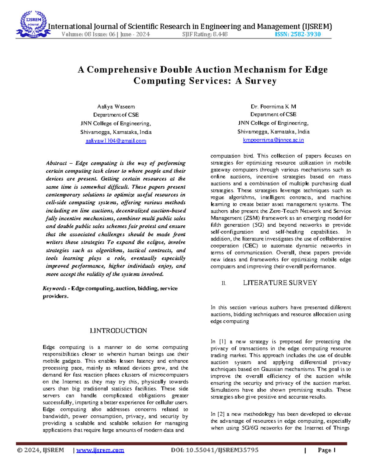 A Comprehensive Double Auction Mechanism for Edge Computing Services ...
