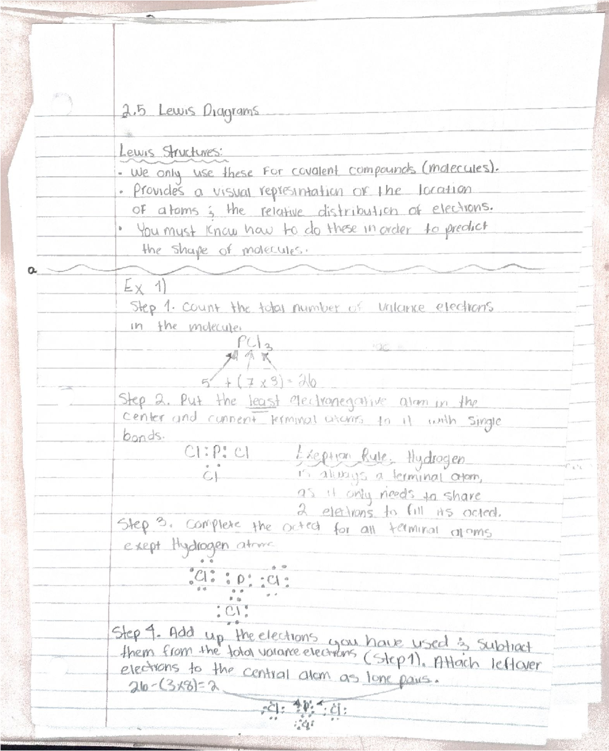 2.5 Lewis Structure Notes: Understanding Covalent Compounds - Studocu