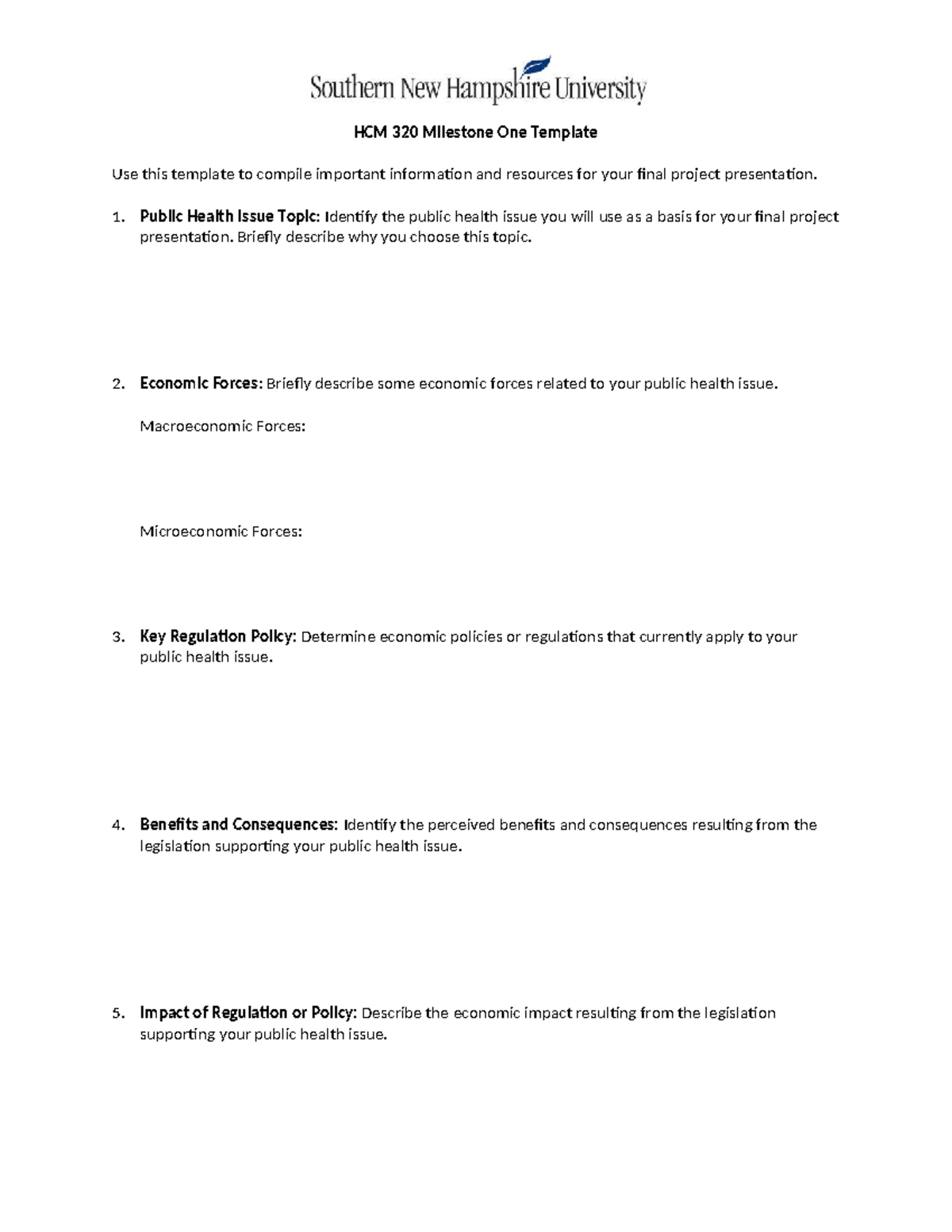 HCM 320 Final Project Presentation Template - Studocu