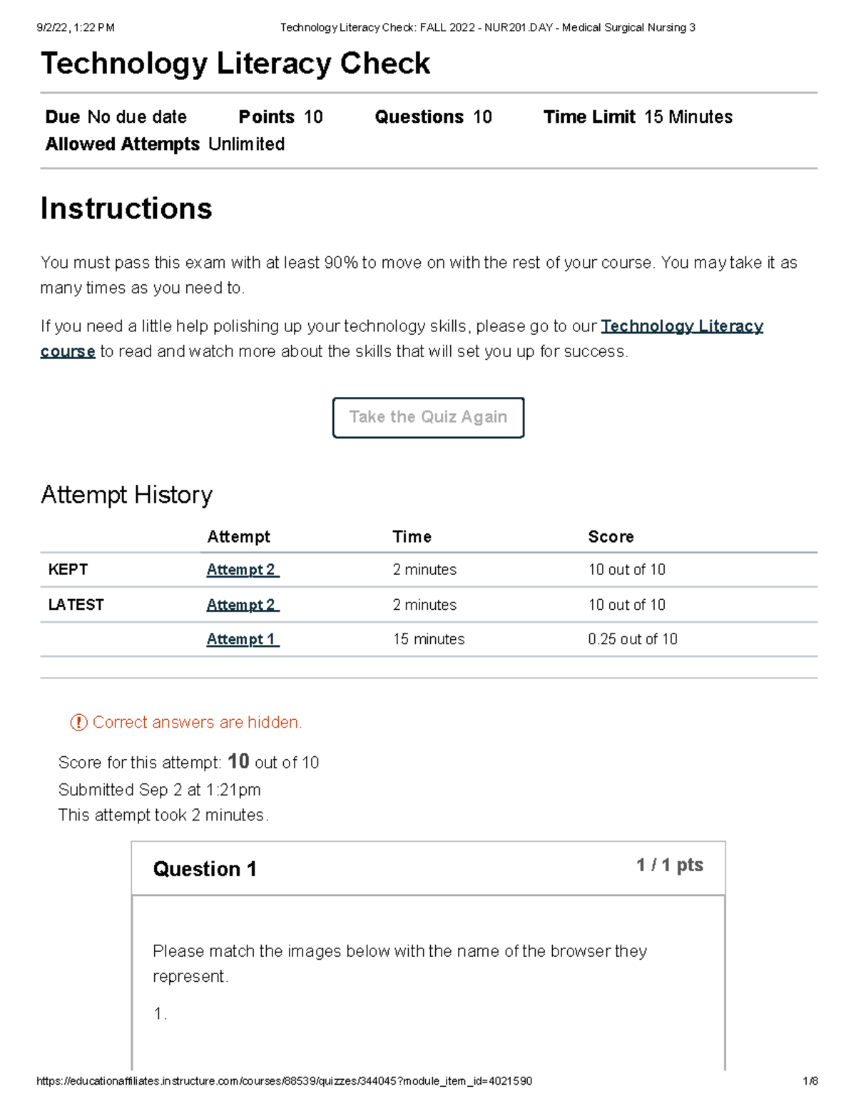 Technology Literacy Check Spson - Technology Literacy Check Due No due ...