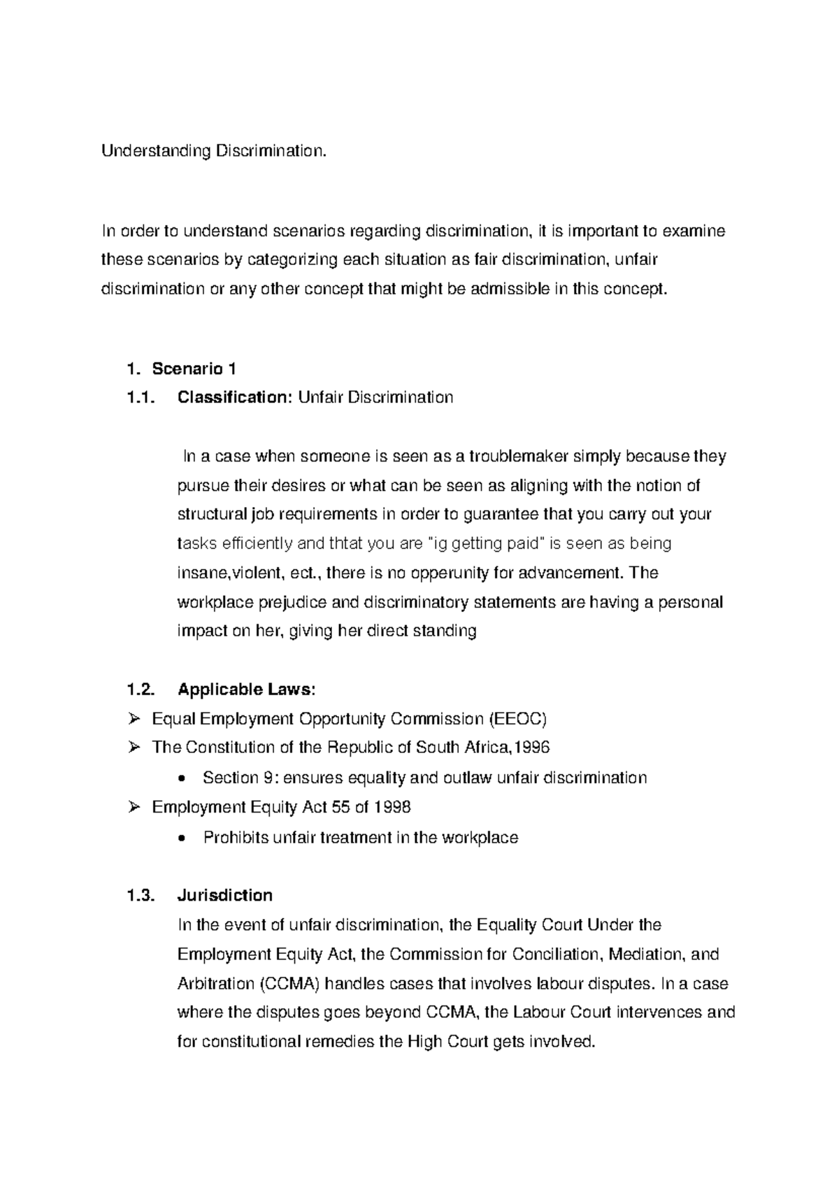 Understanding Discrimination: Fair vs. Unfair Cases and Legal ...