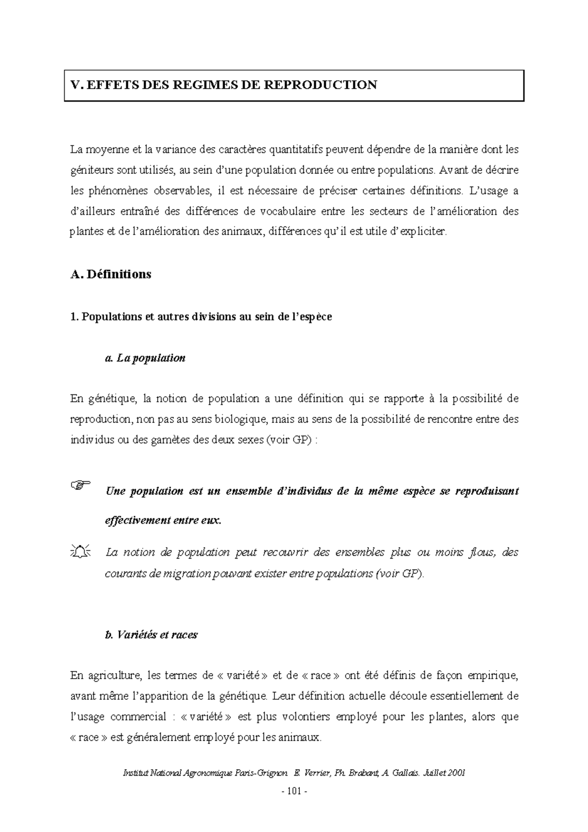 GQ5 - Effets des Régimes de Reproduction en Génétique Quantitative ...