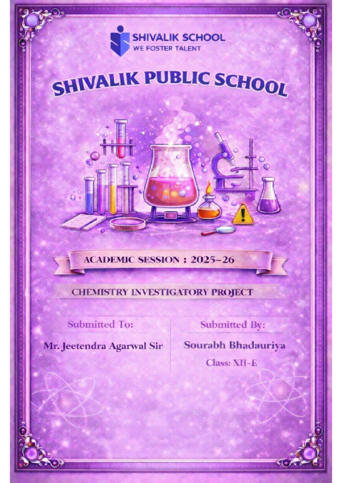 Chemistry Investigatory Project: Carbonation Process (Class XII) - Studocu