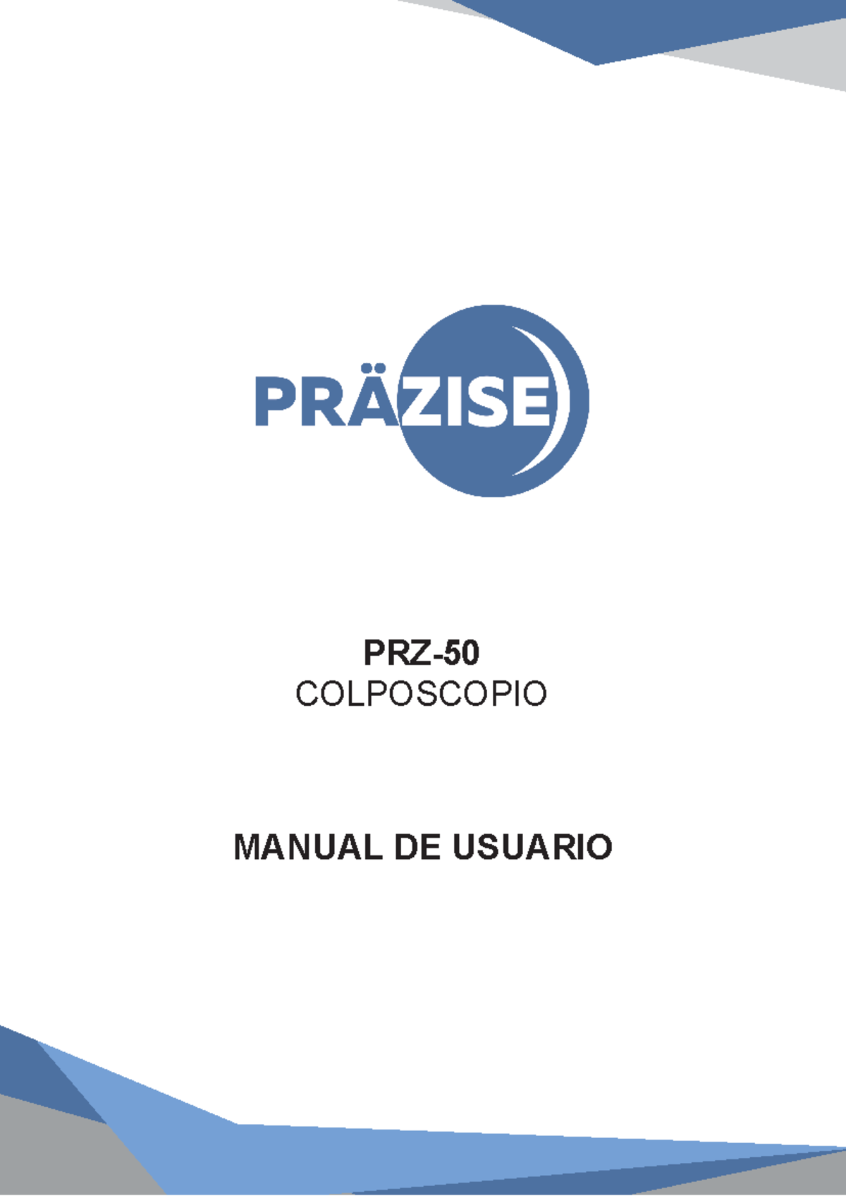 Guía del Usuario del Colposcopio PRZ-50: Instalación y Mantenimiento ...