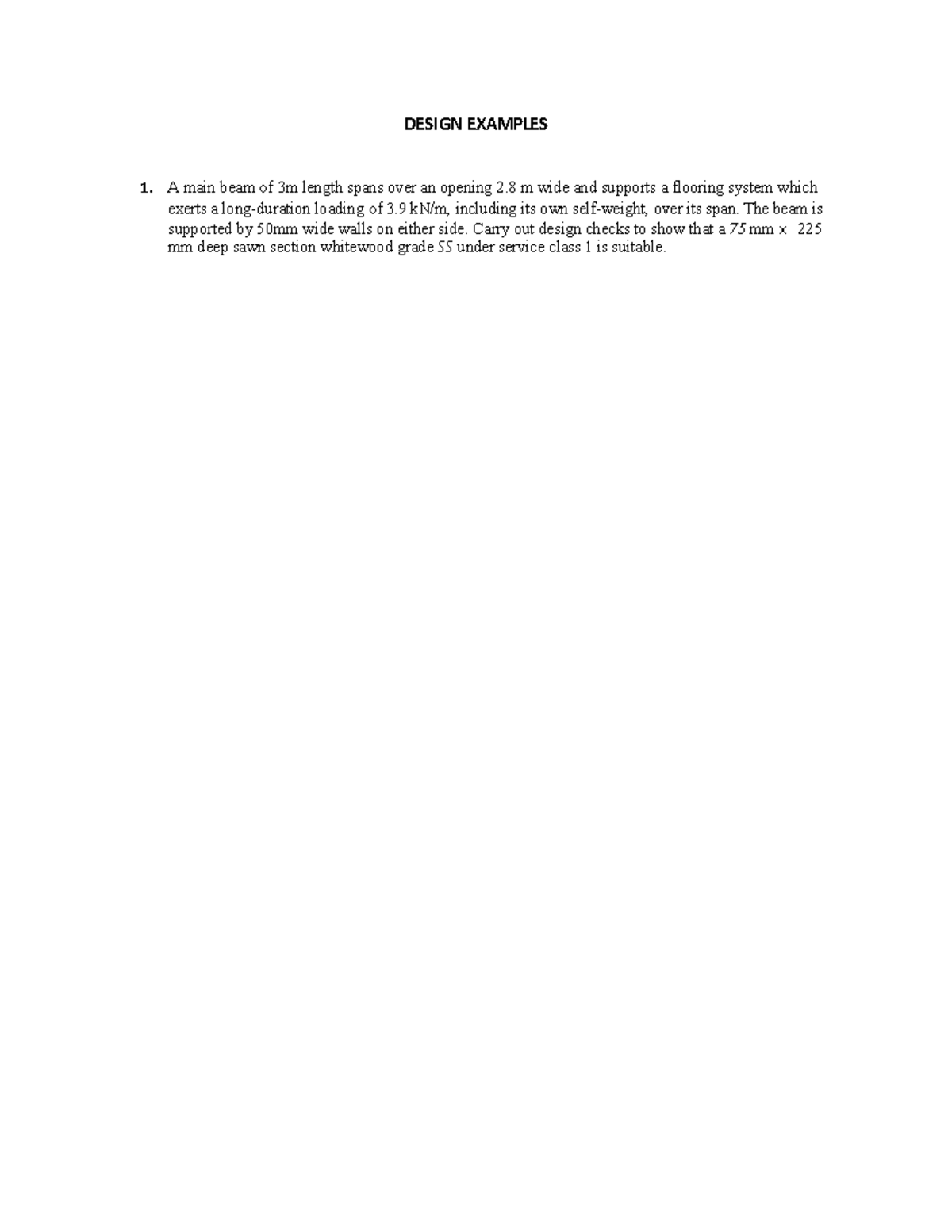 Timber Design Examples: Structural Analysis and Load Capacity ...