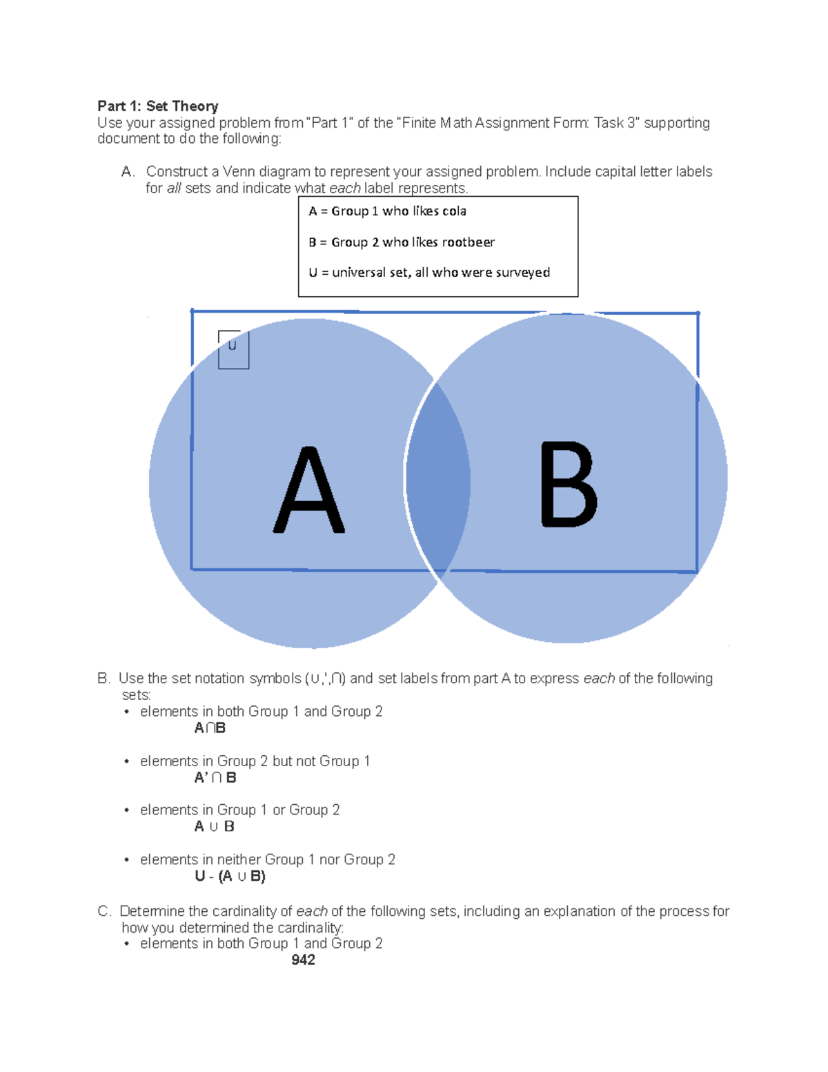 Finite Math QTTI Task 3: Set Theory & Logic Analysis - Studocu