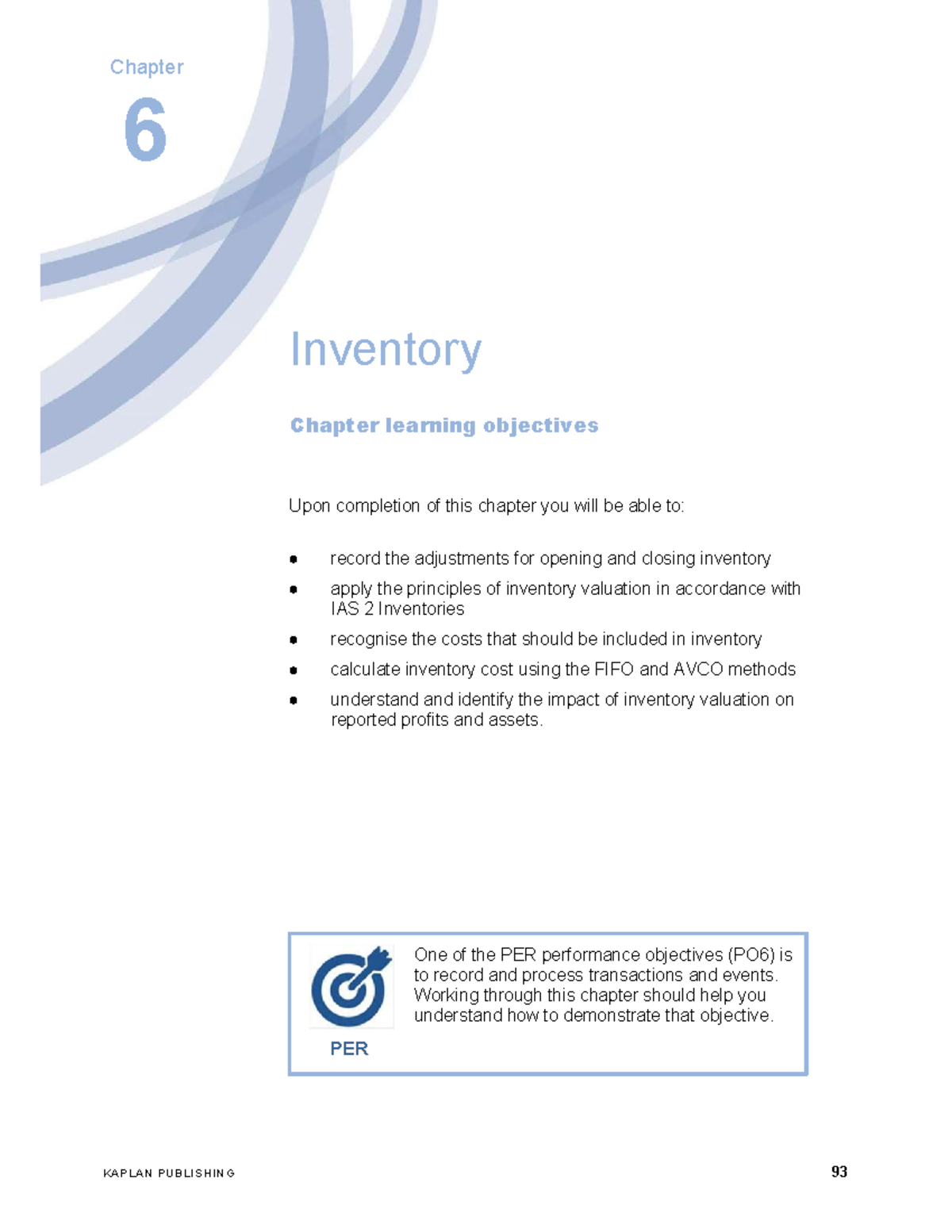 Chapter 6: Inventory Valuation and Adjustments (ACCA PER PO6) - Studocu