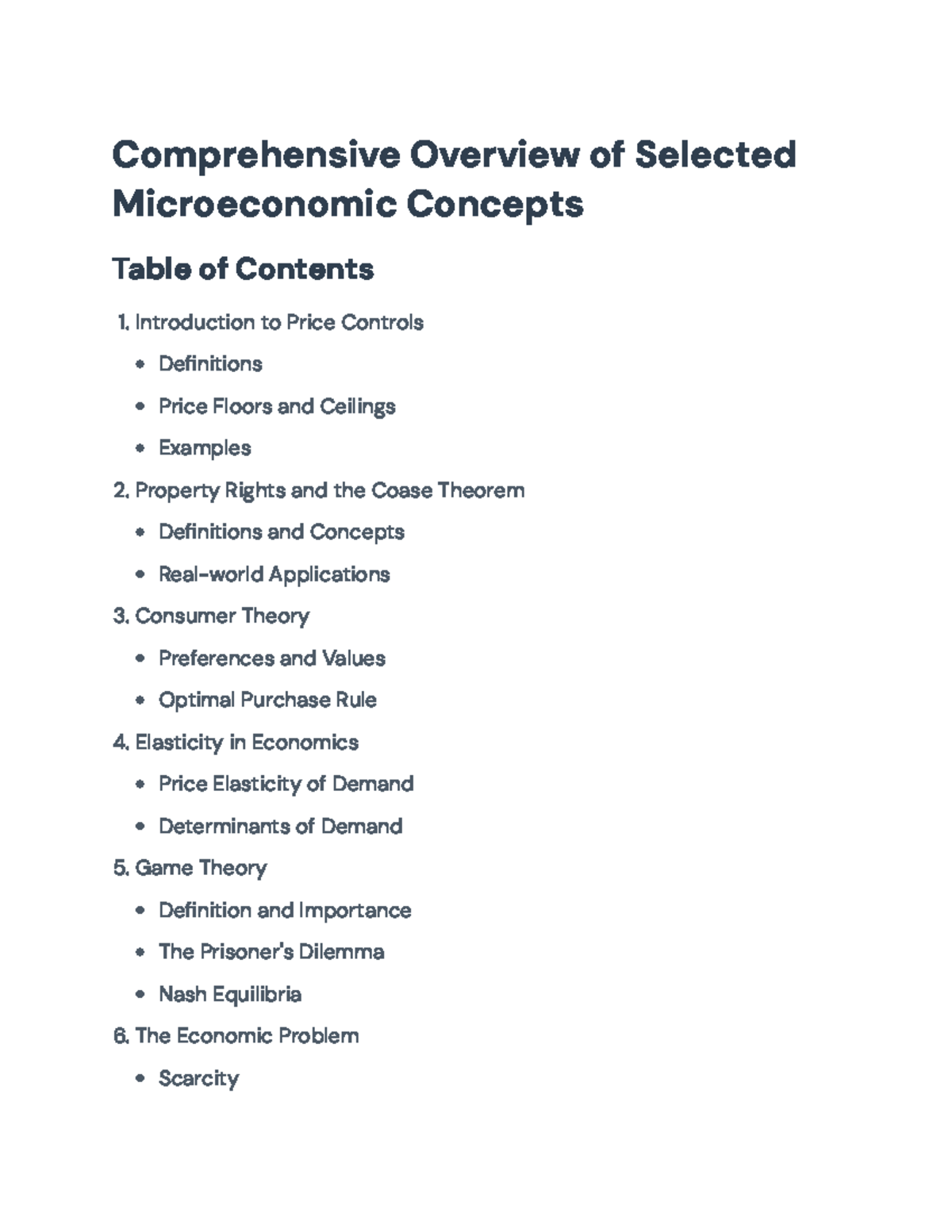 Microeconomics Overview: Key Concepts, Theories & Applications ...