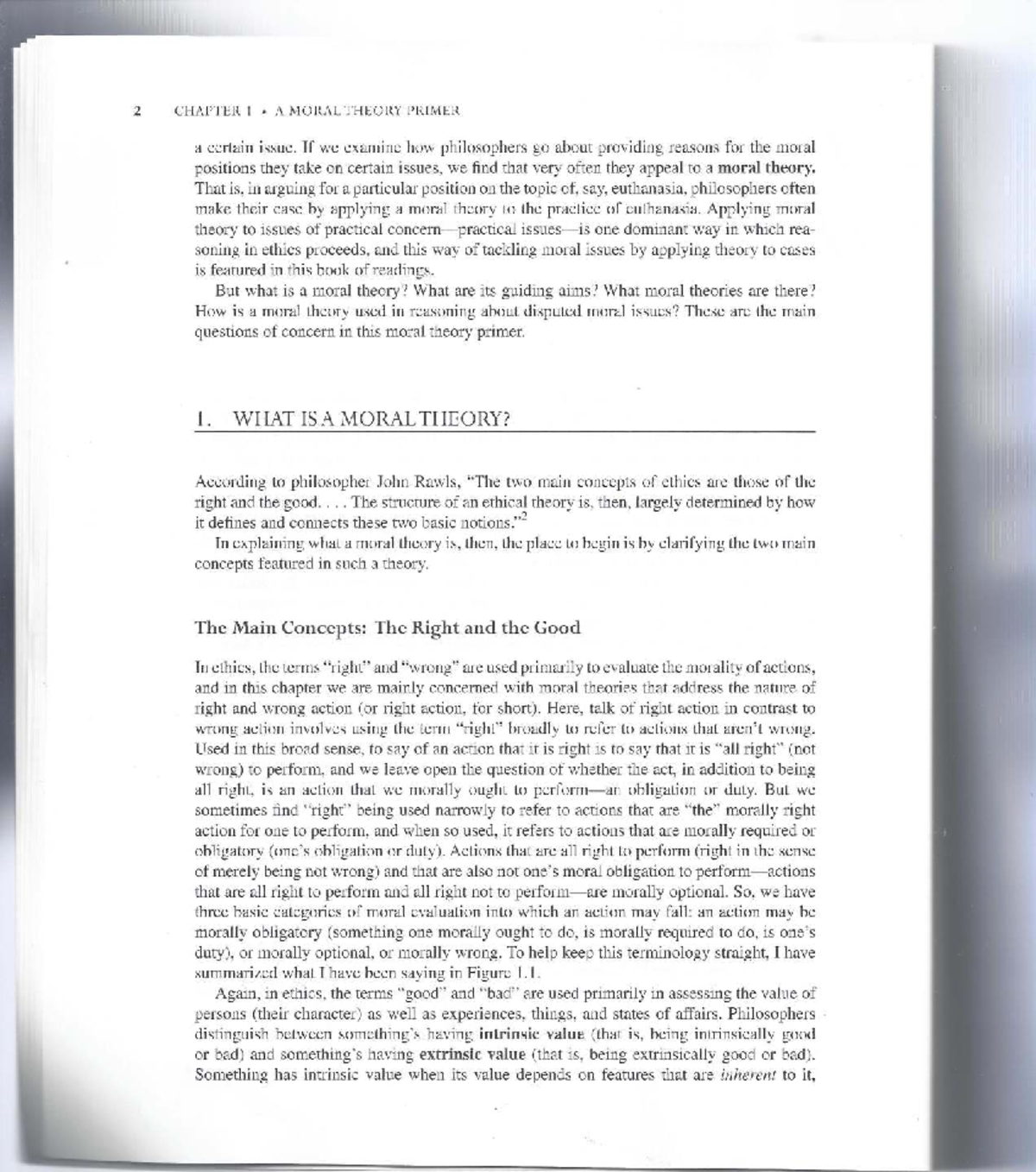 Moral Theory Primer: Understanding Right and Good in Ethics - Studocu