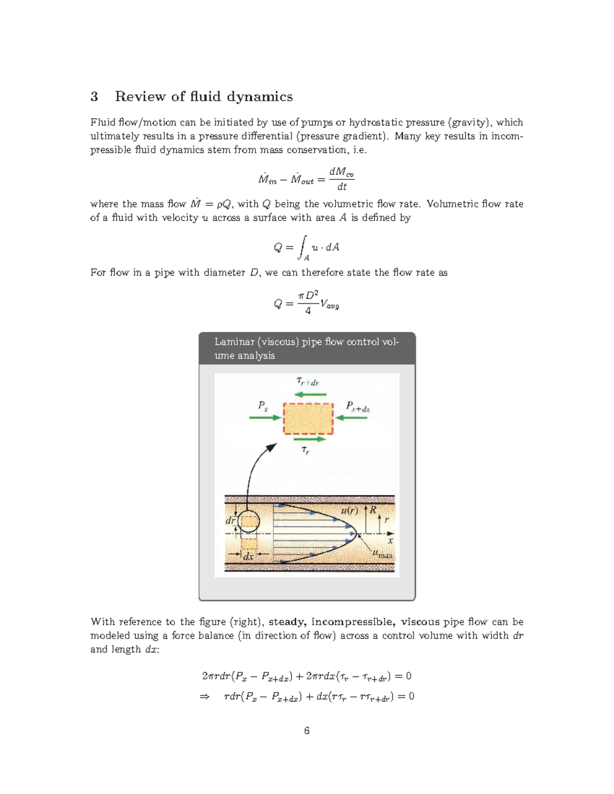 Review of Fluid Statics - 3 Review of fluid dynamics Fluid flow/motion ...