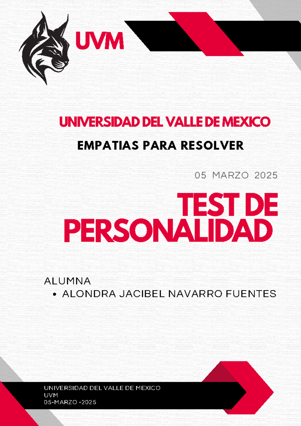 TEST DE Personalidad - 05 MARZO 2025 ALUMNA ALONDRA JACIBEL NAVARRO ...