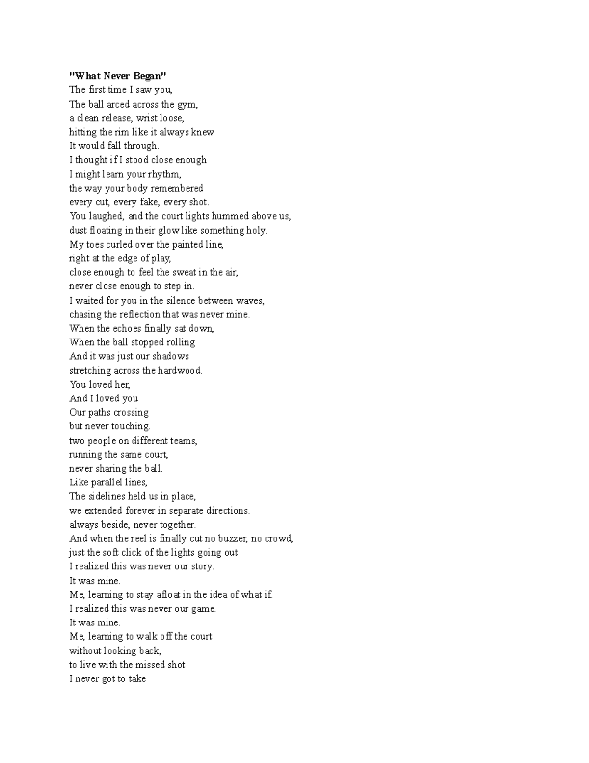 Poem-Syriah Worrell: Free Verse Poem Assignment Draft - Studocu