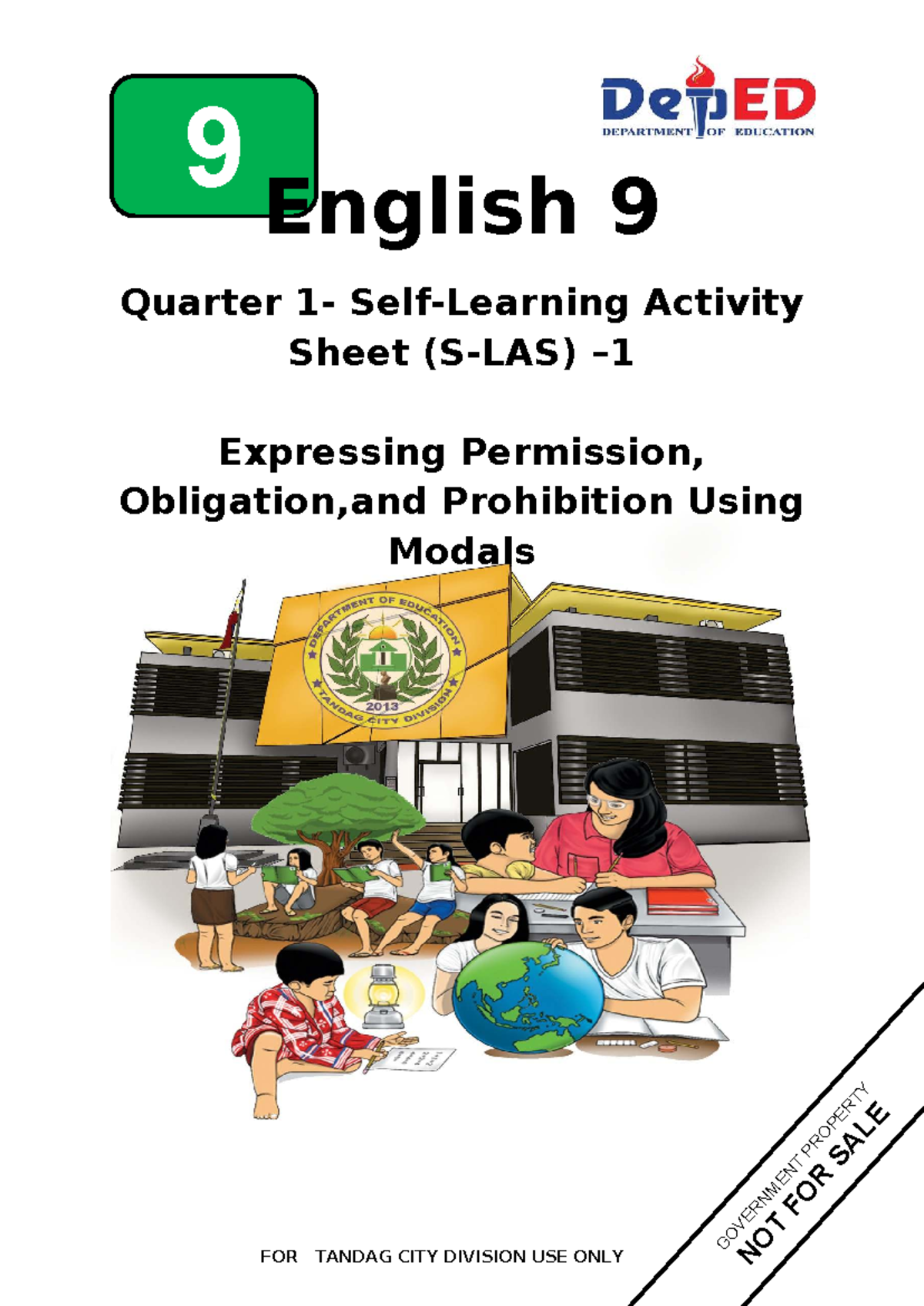 ENGLISH 9 Quarter Activity Sheet: Modals of Permission, Obligation ...