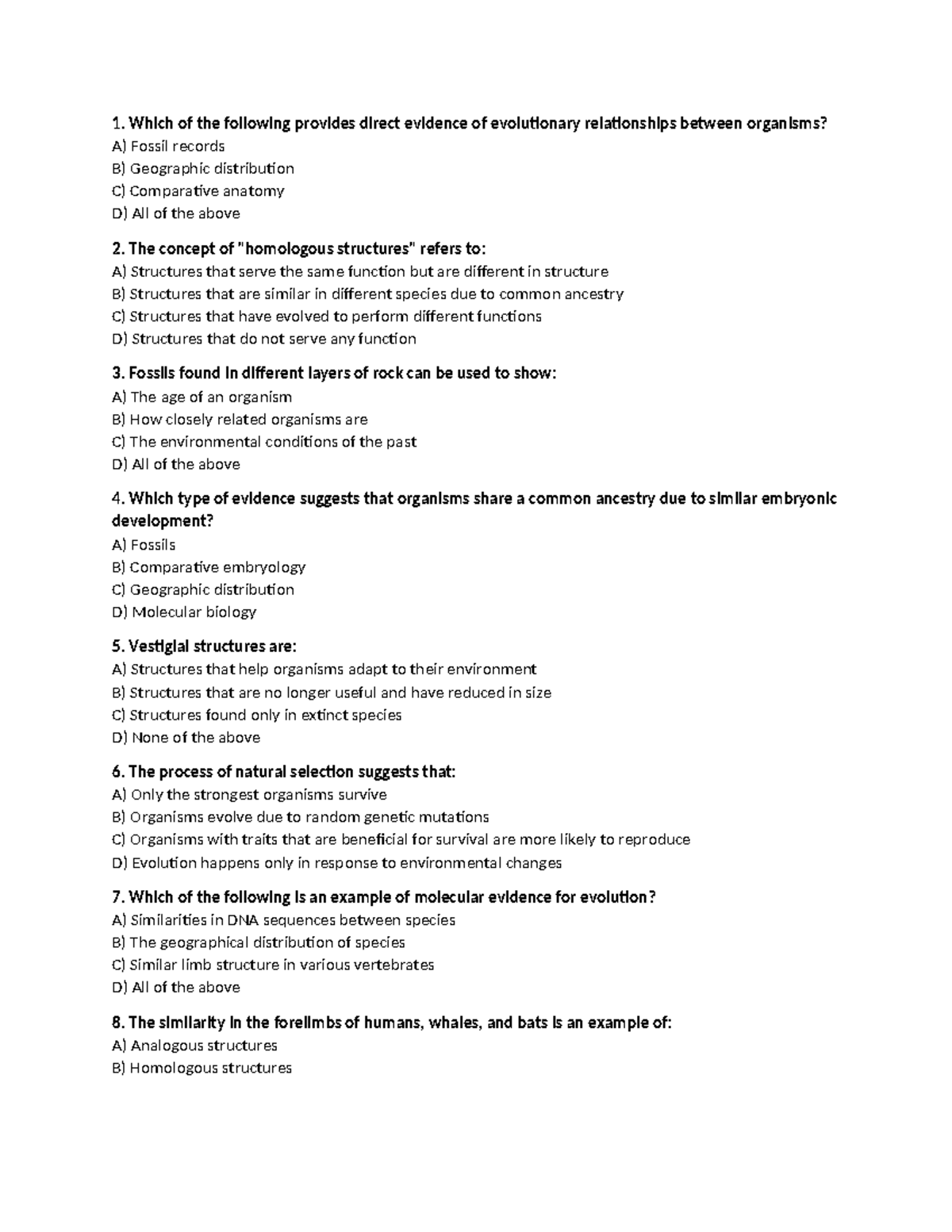 Grade 10 quiz answer - quizzes - Which of the following provides direct ...