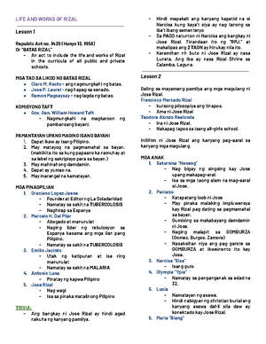 Narcisa rizal lopez - lecture notes - k k 7 7 2 k k 7 7 2 k k 7 7 2 k k ...