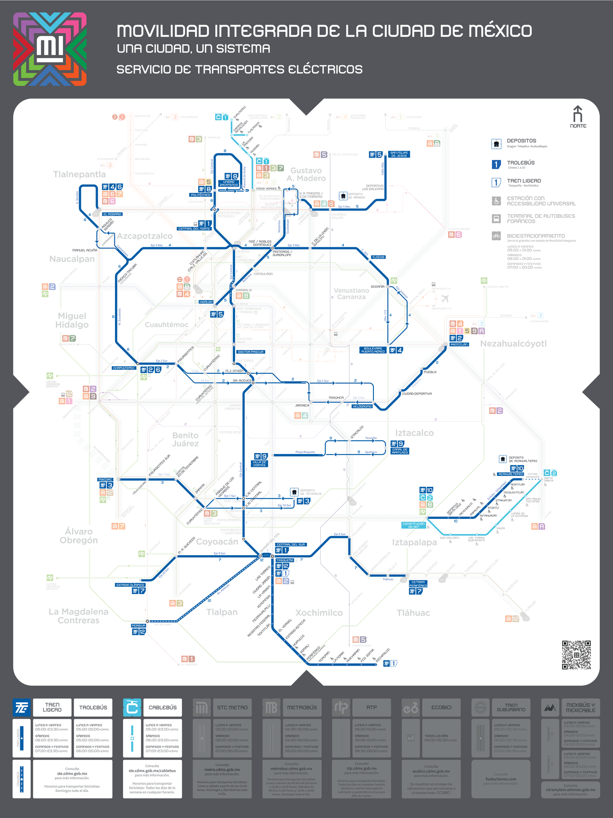 Mapa Miste - Es un mapa del transporte público de la cdmx - M EXI B Ú S ...