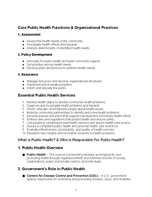 Public Health Overview & Core Functions: A Comprehensive Guide - Core ...