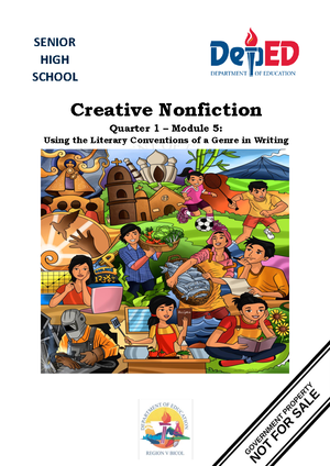 English Quarter 3 – Module 1: Introduction To Creative Nonfiction - 12 ...